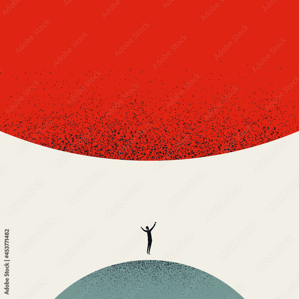 Business winner and victory vector concept. Symbol of success ...