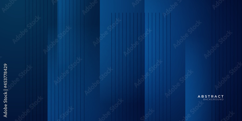 Modern blue abstract presentation background with shadow 3d layered ...