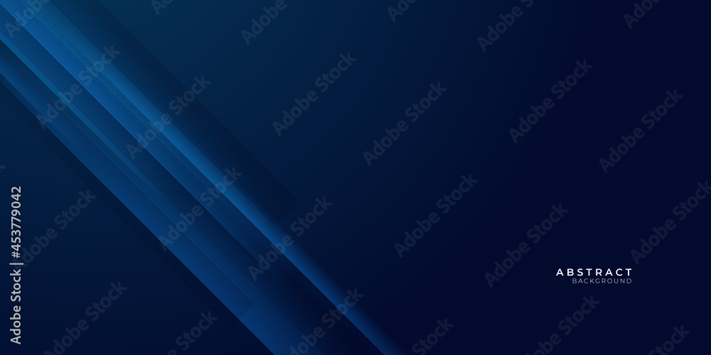 Modern blue abstract presentation background with shadow 3d layered ...