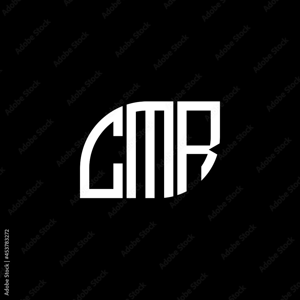 CMR letter logo design on blue background. CMR creative initials letter ...