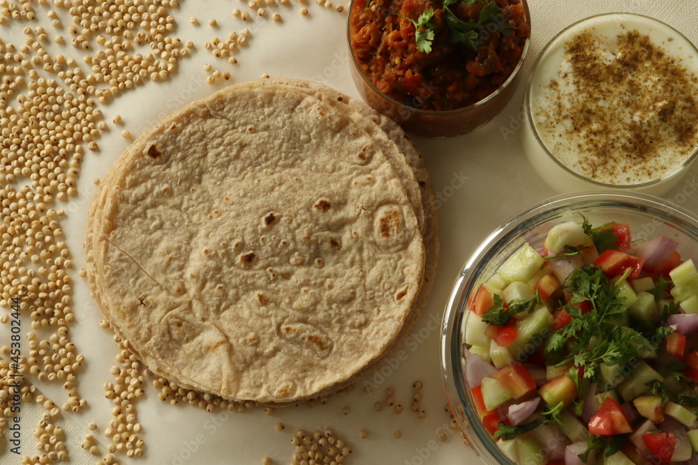 Jowar roti or jowar bhakri are healthy gluten free flatbreads made with ...