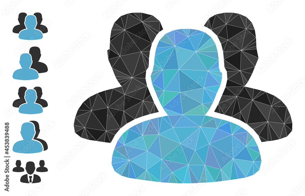 Triangle people polygonal symbol illustration, and similar icons ...