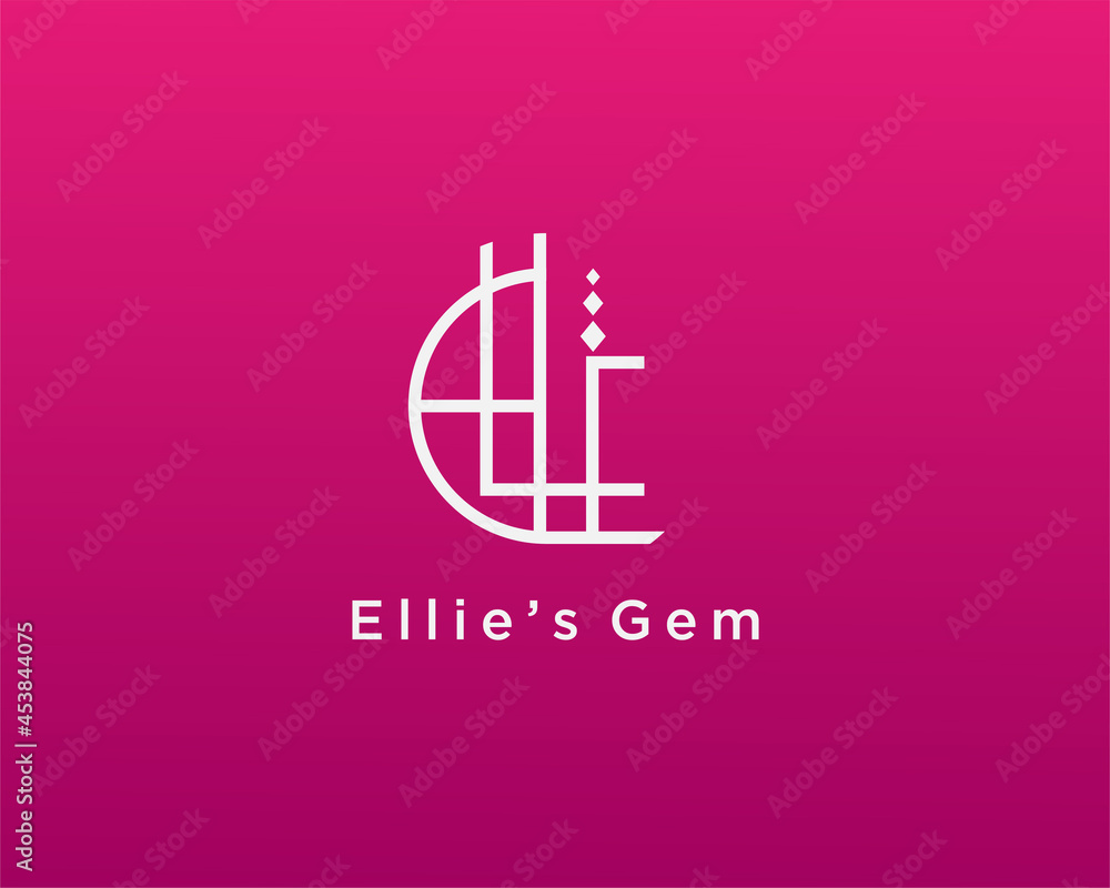 logo name Ellie usable logo design for private logo, business name card ...