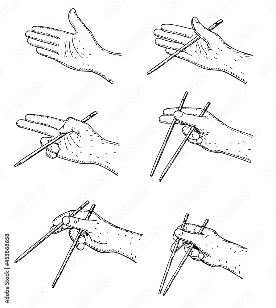 How to use chinese or japanese chopsticks instruction. Eating asian ...