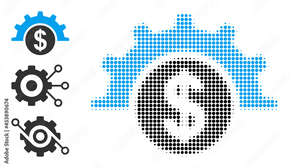Halftone financial industry. Dotted financial industry designed with ...