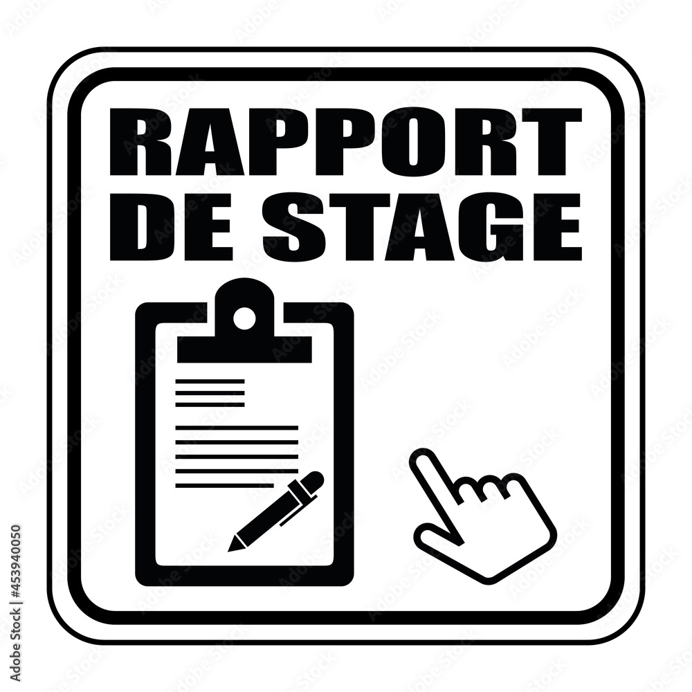 Vetor de Logo rapport de stage. do Stock | Adobe Stock