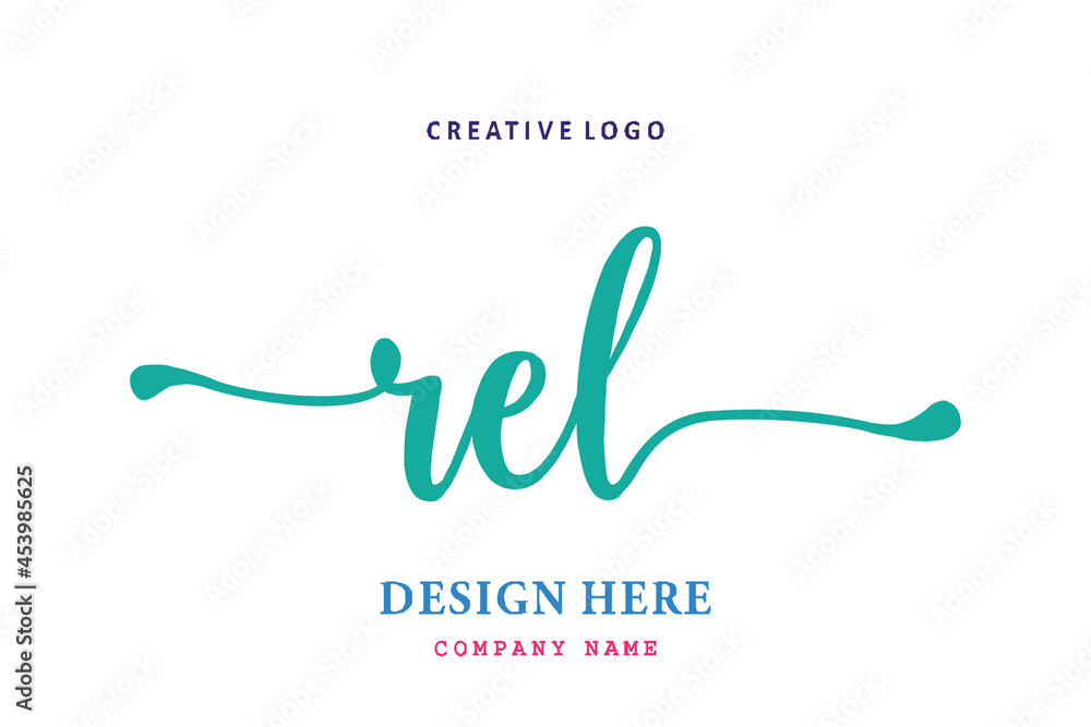 REL lettering logo is simple, easy to understand and authoritative ...
