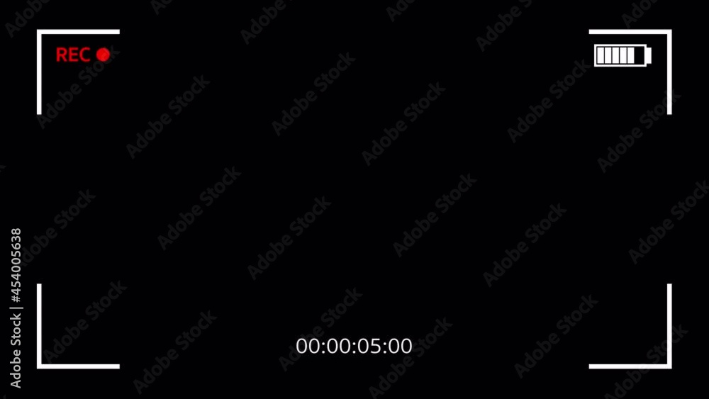 Square Frame Easy simple to use footage alpha of video recording camera ...