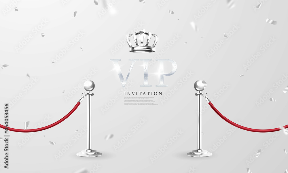 VIP carpet and golden barriers realistic 3d vector illustration Stock ...