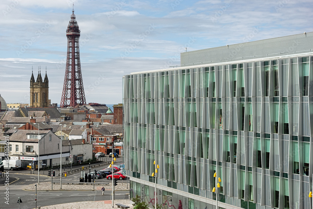 New fassade of Bickerstaffe House, old Blackpool Tower, King Street ...