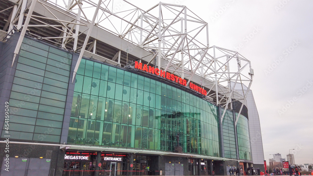 Manchester United Football Ground in Old Trafford - MANCHESTER / UNITED ...