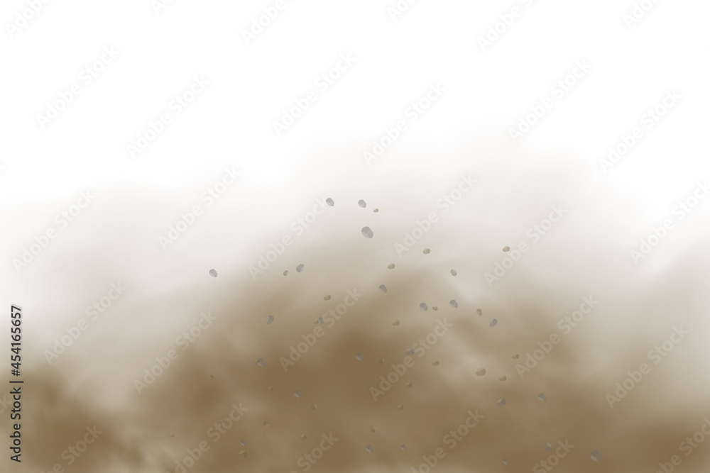 Realistic vector isolated on transparent background.Dust cloud with ...