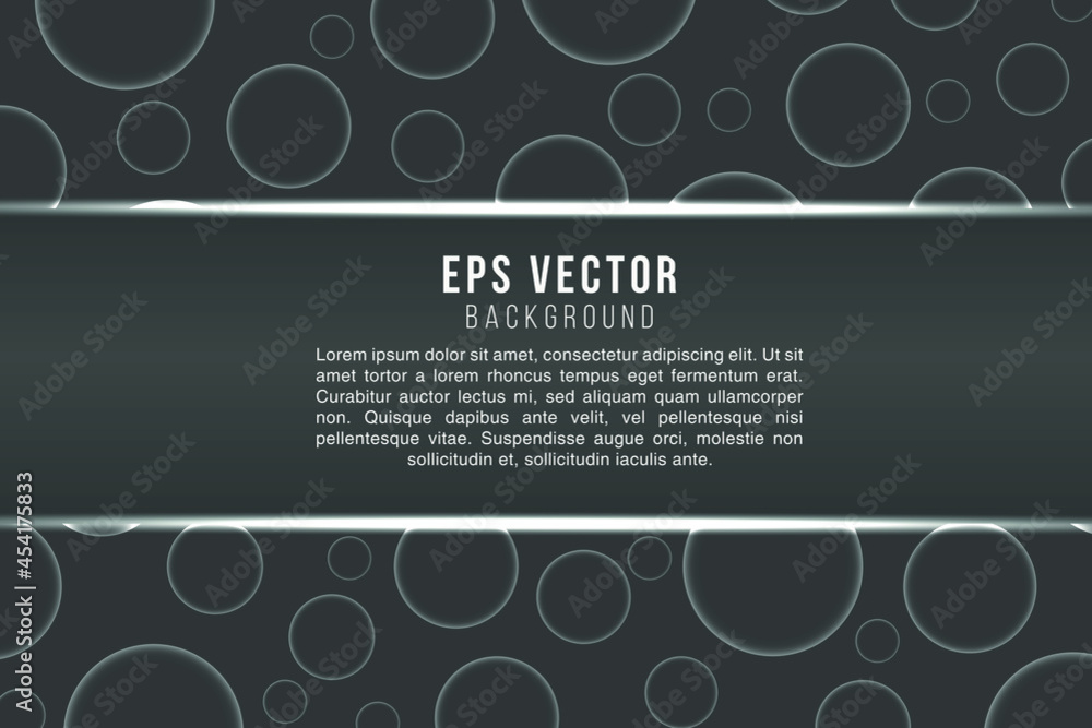 Abstract monochrome text background modern style with glow shine effect ...