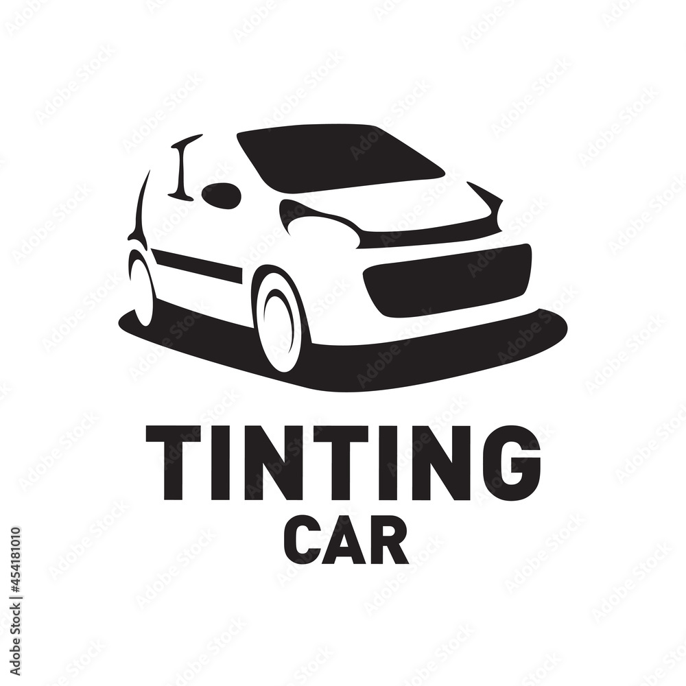 Vector logo of the car tinting service Stock Vector | Adobe Stock