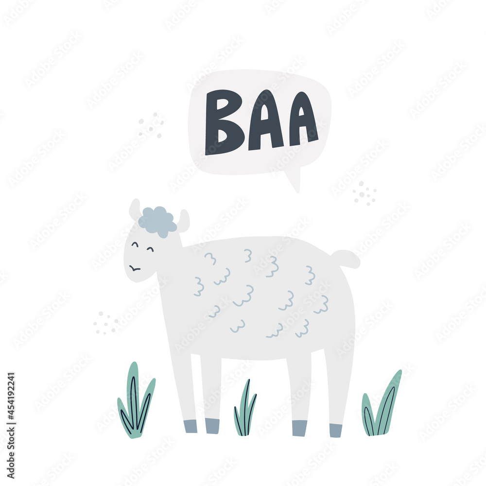 Sheep Saying Baa