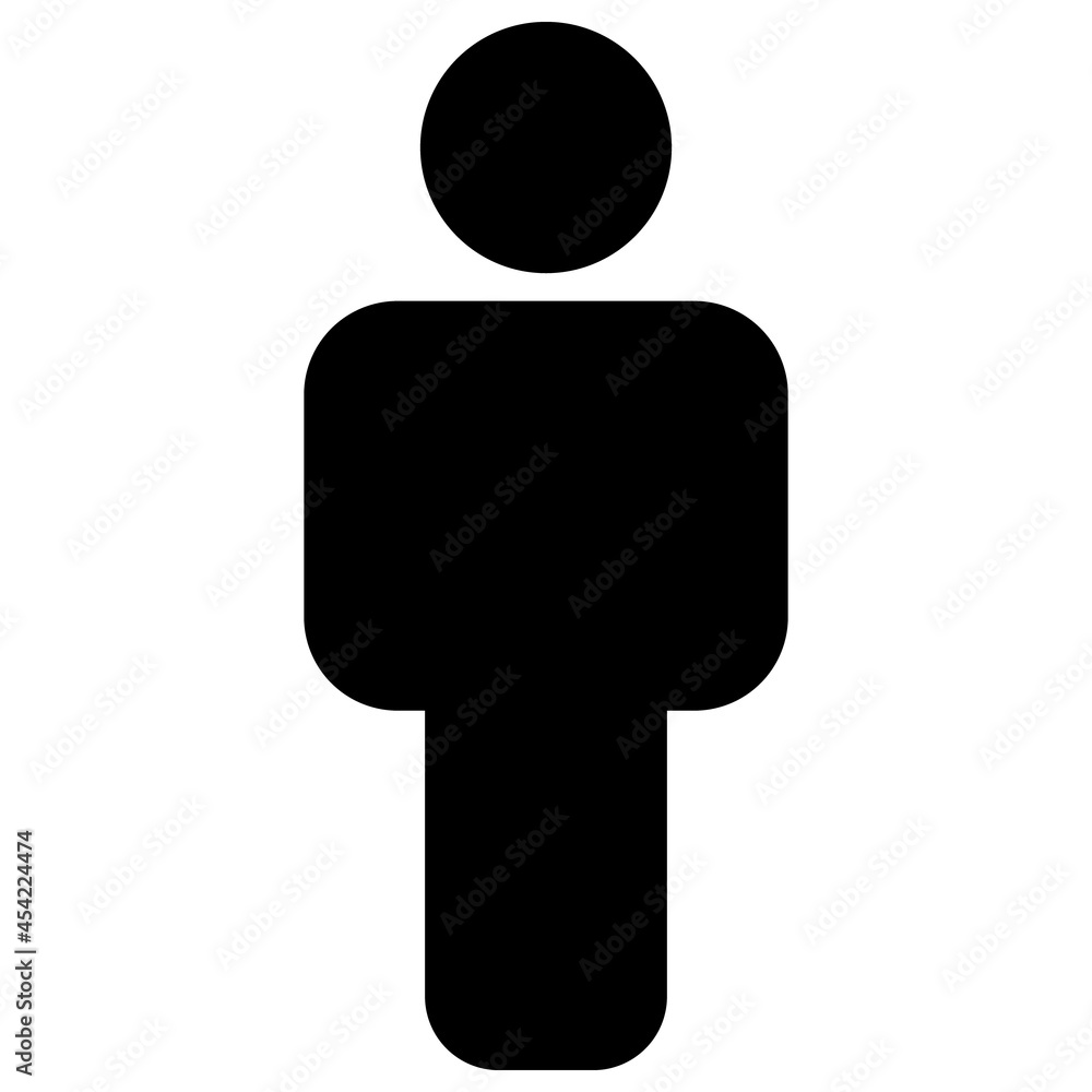 Person icon with flat style. Isolated vector person icon illustrations ...