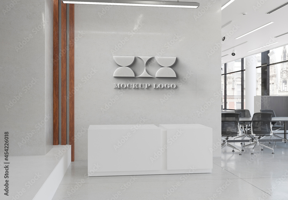 Office Logo Mockup Stock Template | Adobe Stock