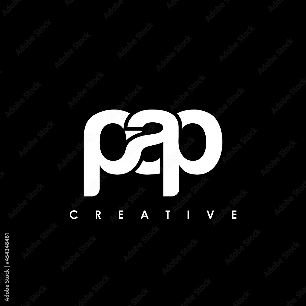 PAP Letter Initial Logo Design Template Vector Illustration Stock ...