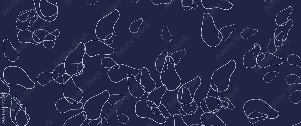 Abstract seamless microorganism background design template, seamless ...