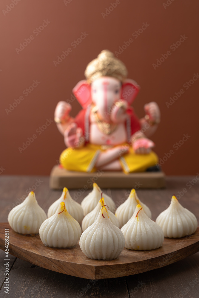 Steamed Modak, ukdiche modak, white modak made from rice flour and ...