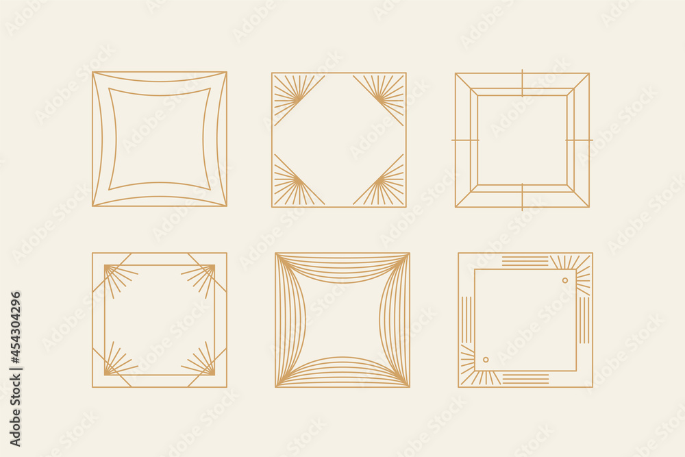 Vector set of design elements and shapes for abstract backgrounds and ...