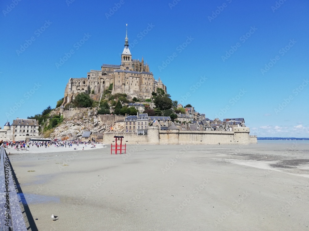 Pont Passerelle du Mont Saint Michel Stock Photo | Adobe Stock