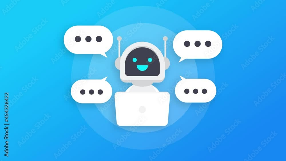 Robot icon. Bot sign design. Chatbot symbol concept. Voice support ...