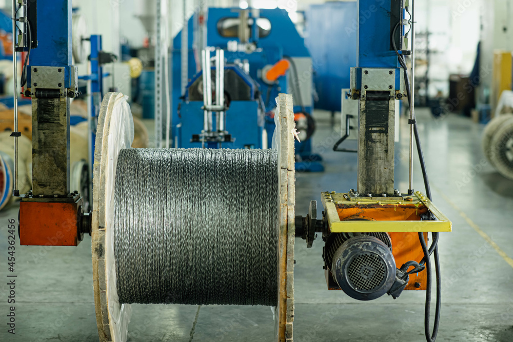 Production of fiber optics, plant for the manufacture of wire cables ...