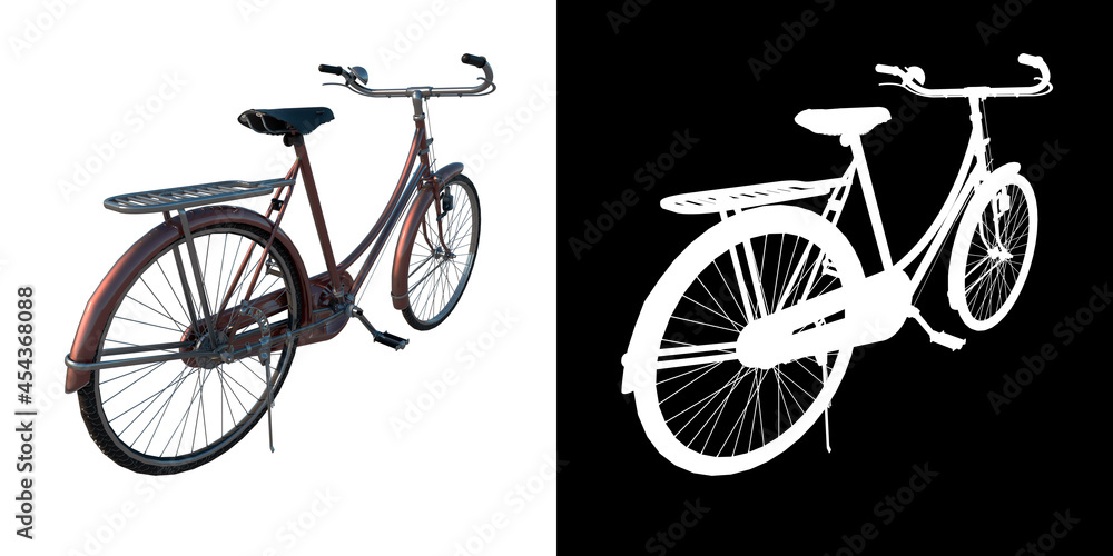 Bike 2 - Perspective B view white background alpha png 3D Rendering ...