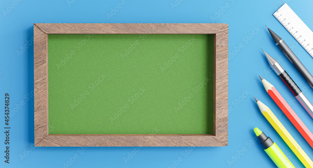 green board with back to school concept for your product display Stock ...