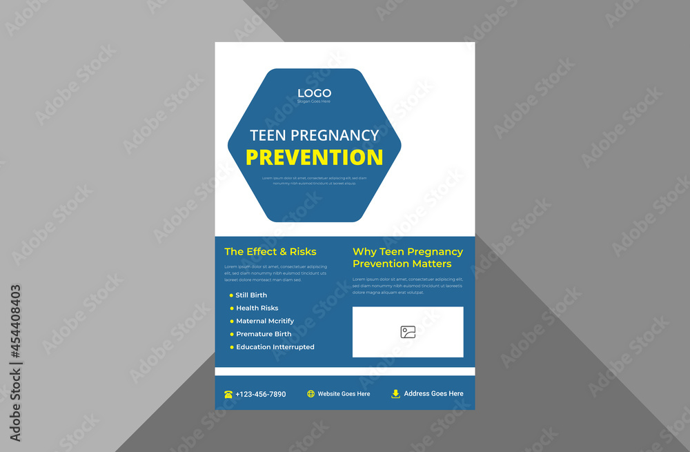 pregnancy school flyer design template. pregnancy education poster ...