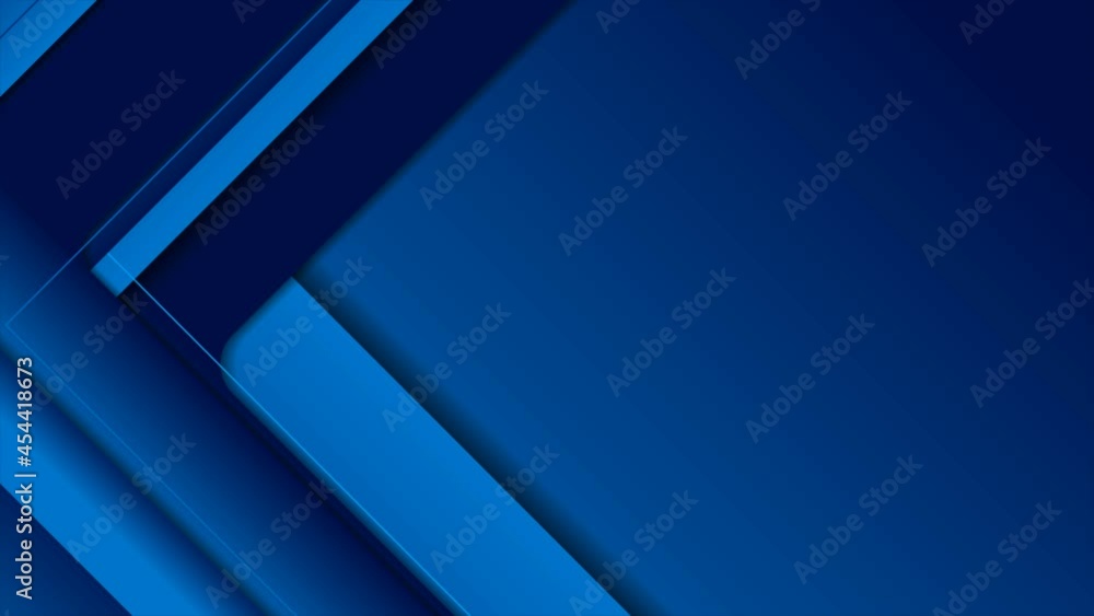 Dark blue corporate material abstract geometric motion background. Seamless looping. Video ...