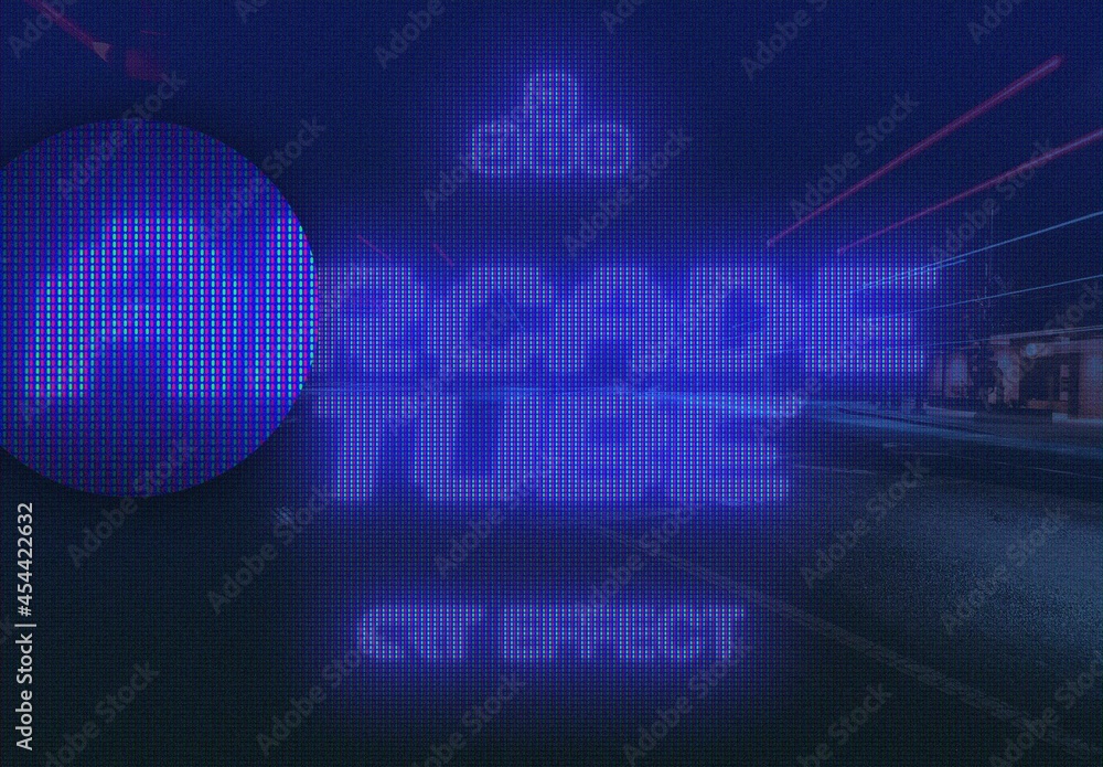 Vintage Crt Screen Effect Mockup Stock Template | Adobe Stock