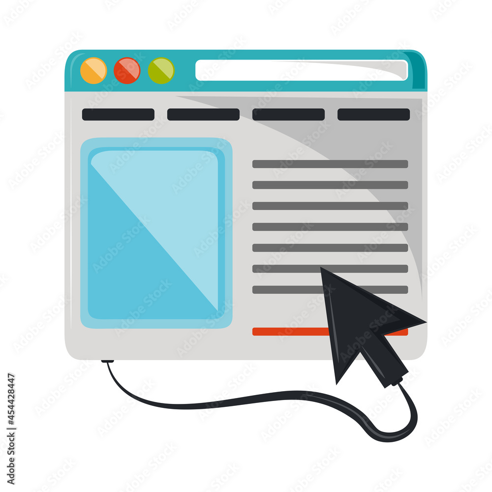 contents page web Stock Vector | Adobe Stock