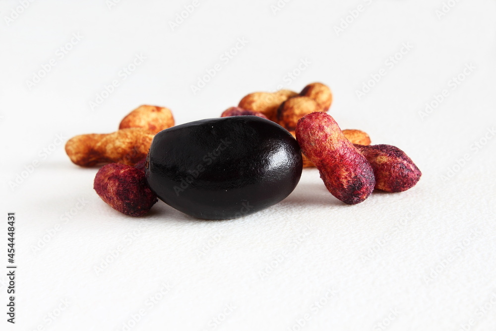 fresh jambolan plum, jamun,java plum,black jamun,syzygium cumini or ...