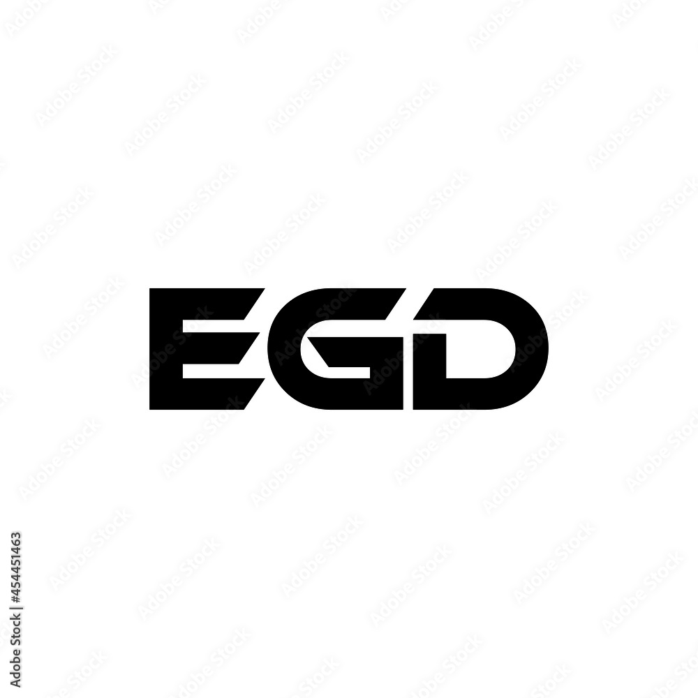 EGD letter logo design with white background in illustrator, vector ...