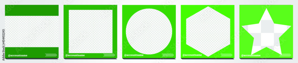 Set of social media background suitable for social media posts, feeds ...