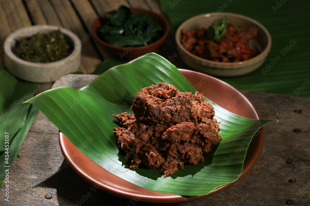 Selected Focus Rendang or Randang is The Most Delicious Food in the ...