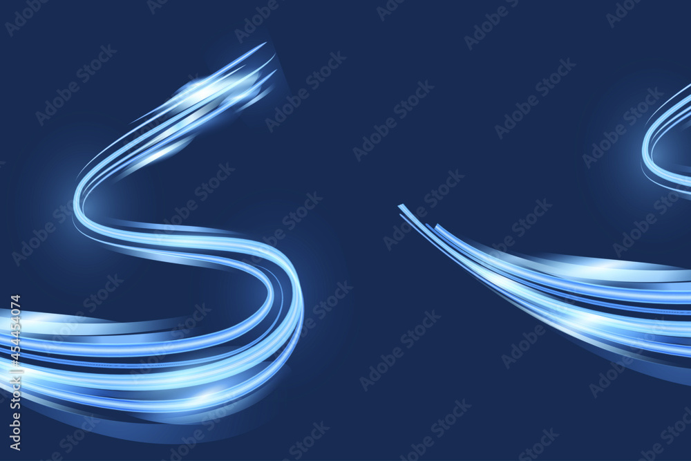 Dark blue abstract glow background with shining bright effect. can use ...