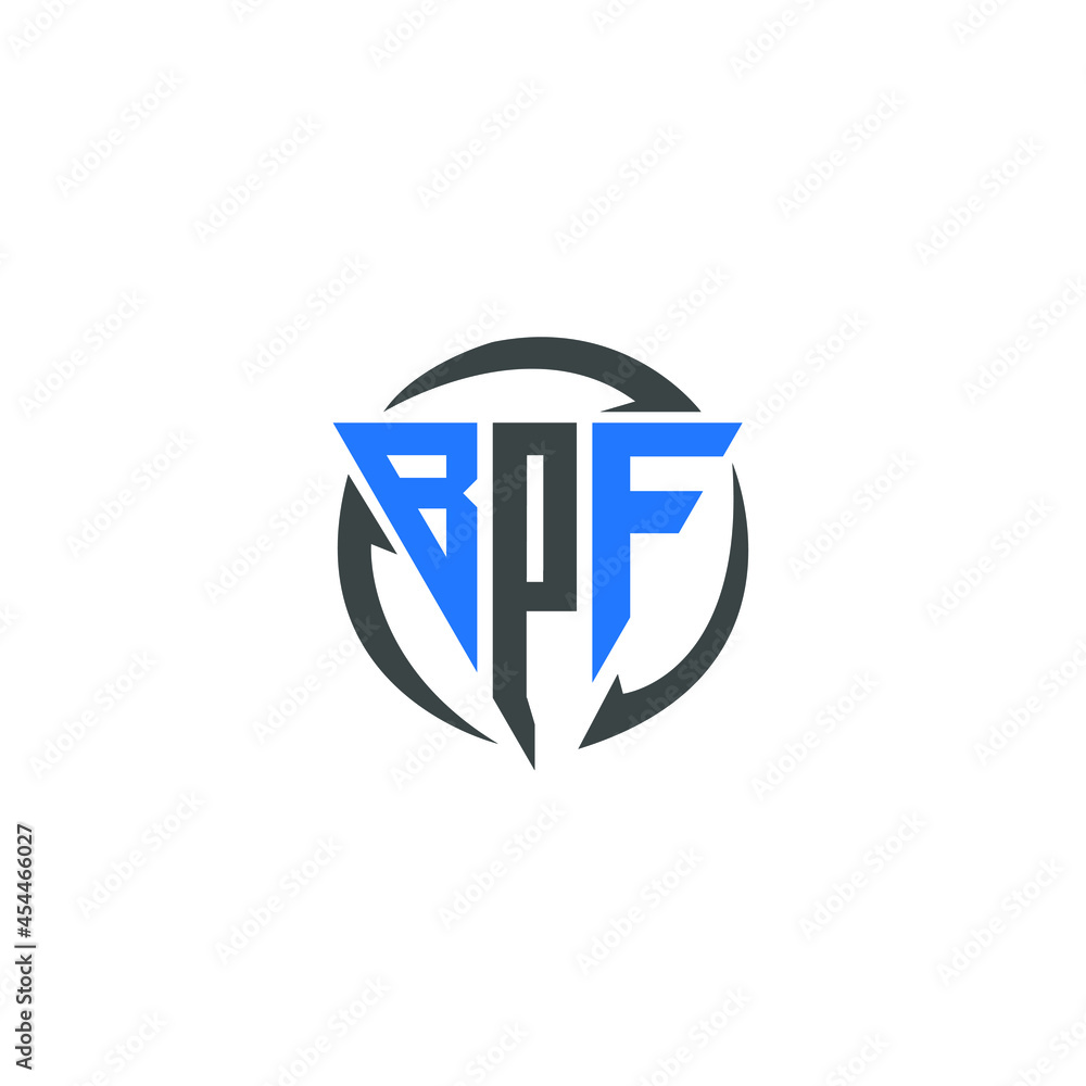 BPF letter logo abstract design. BPF unique design, BPF letter logo ...
