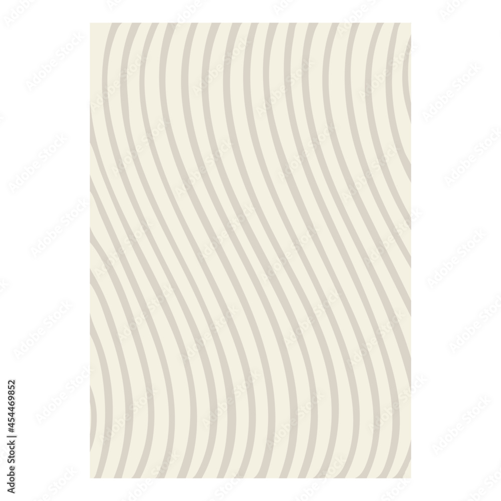 Hand drawn abstract lines background. Sketch drawing waves A4 format ...
