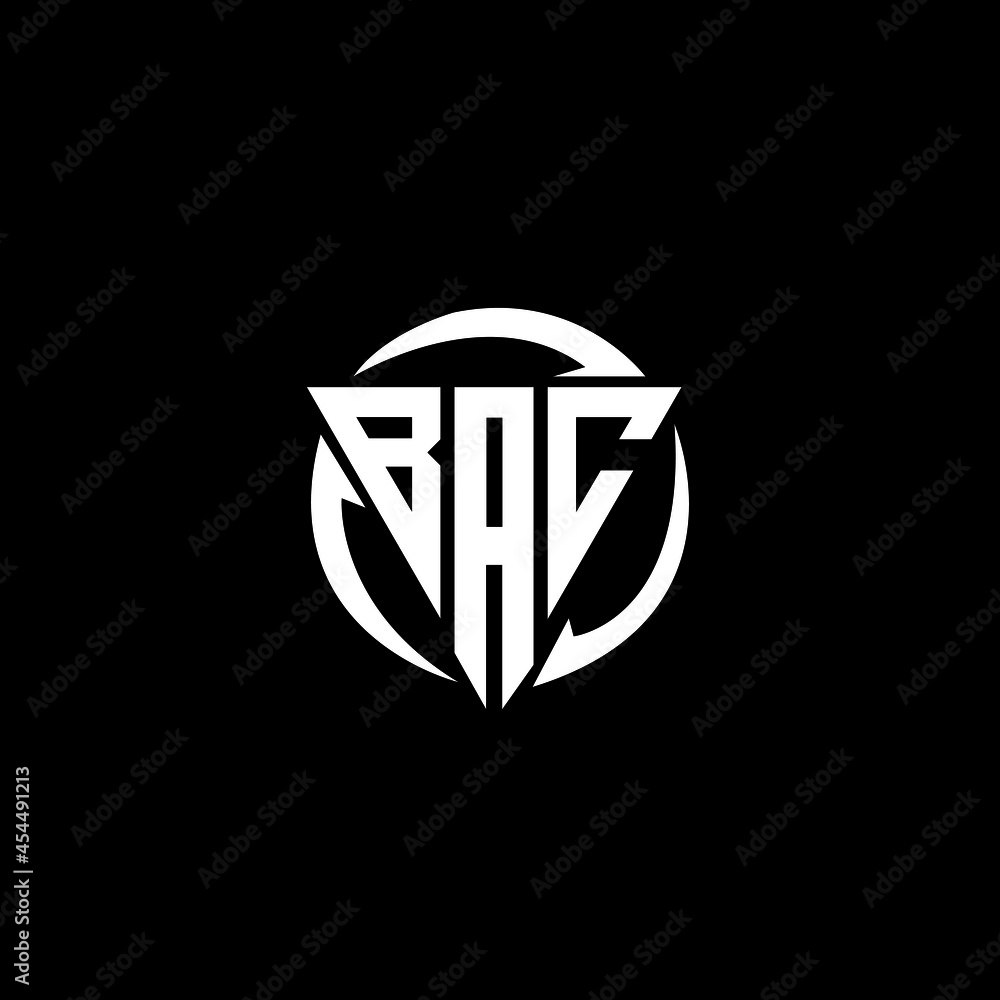 BAC letter logo abstract design. BAC unique design, BAC letter logo ...