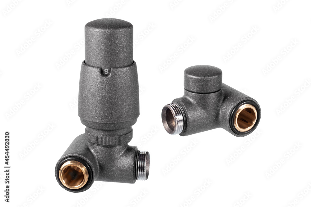 Foto de Thermostatic radiator valves (TRV). Self-regulating three axis ...