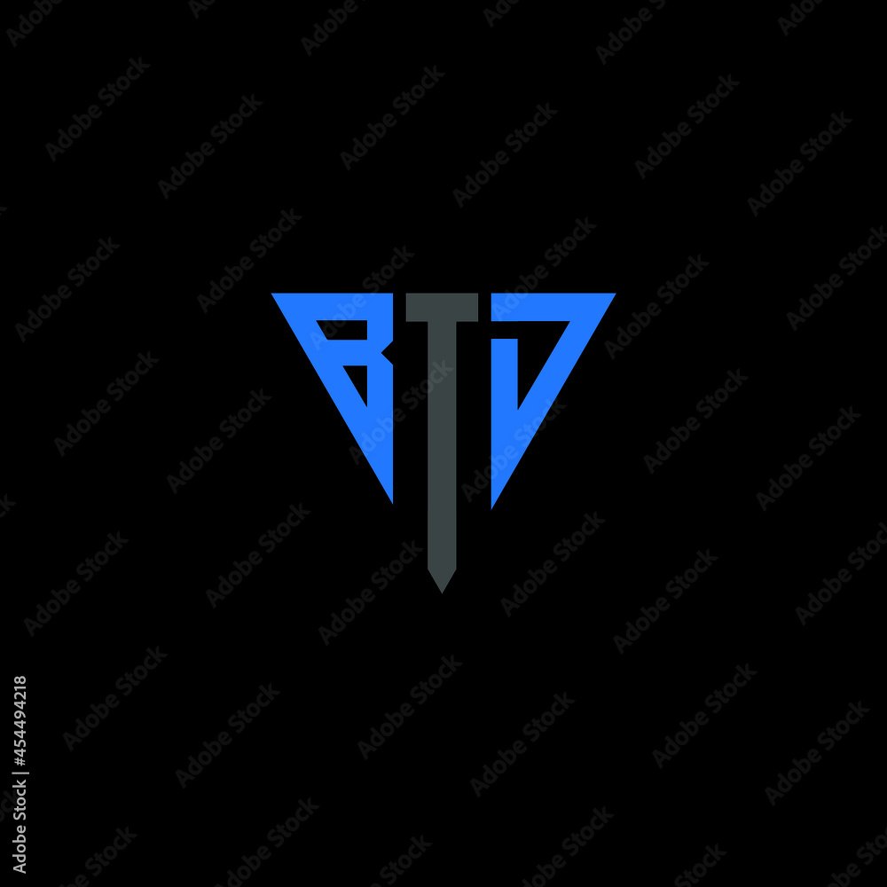 BTD letter logo abstract design. BTD unique design, BTD letter logo ...