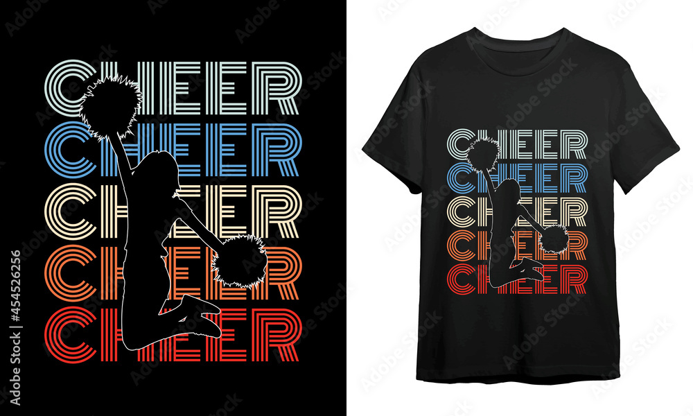 Cheer, Cheerleading t shirt designs ,Vector Artwork, T-shirt Design ...