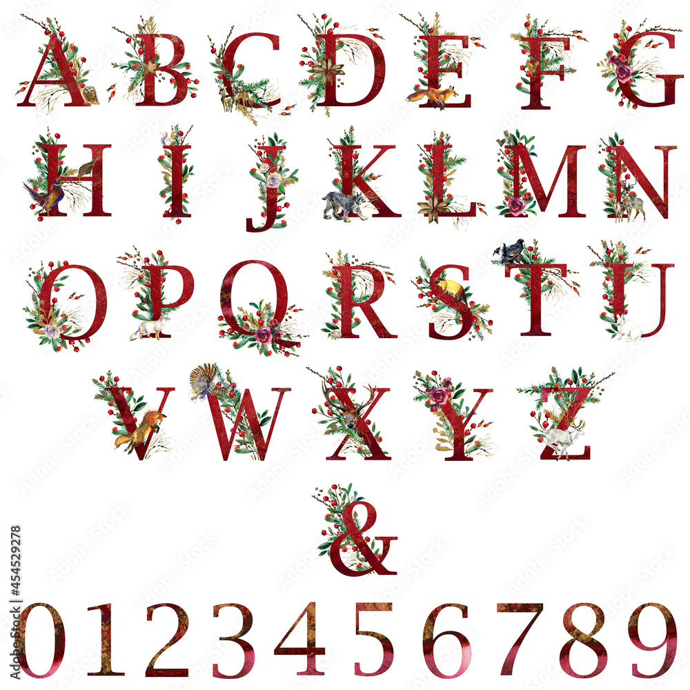 Christmas Numbers To Print