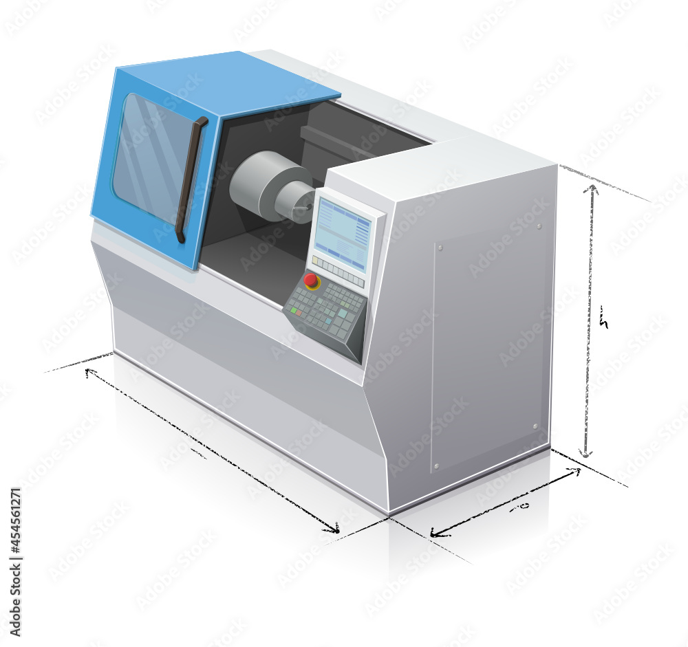Numerically controlled machine tools and its traces representing the ...