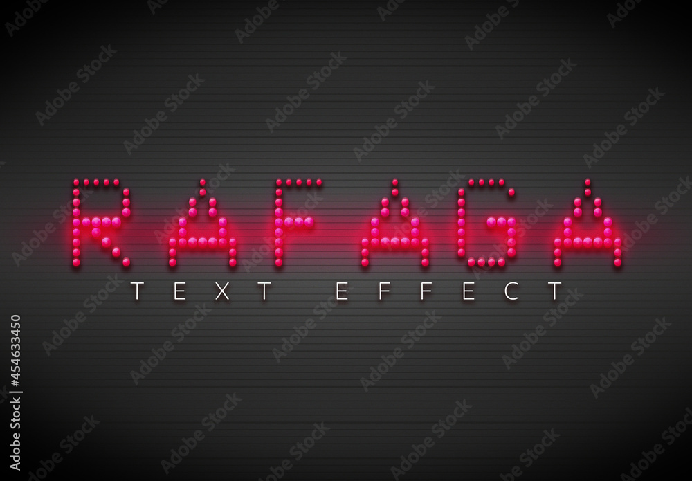 Bright Dots Text Effect Stock Template | Adobe Stock