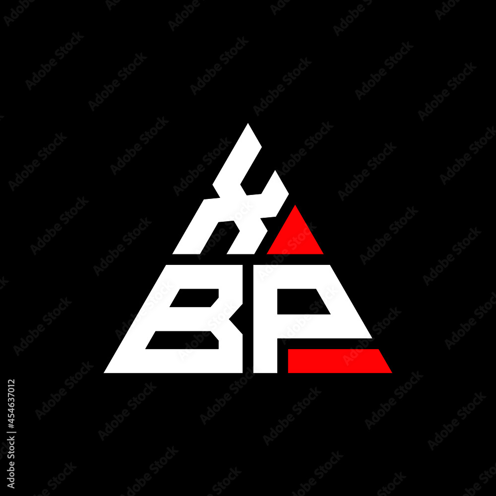 XBP triangle letter logo design with triangle shape. XBP triangle logo ...