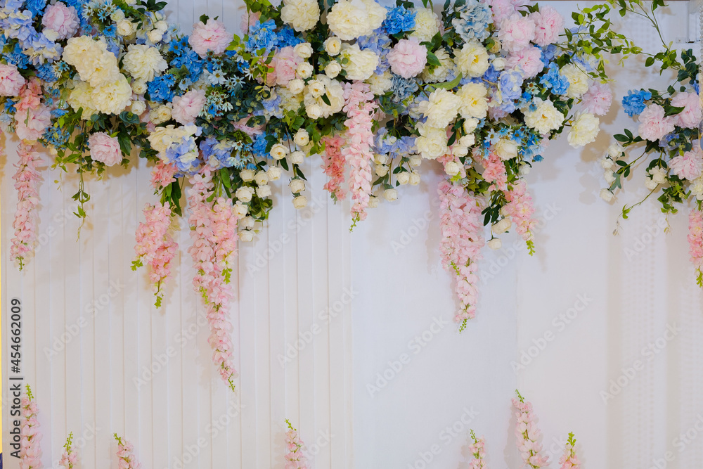 wedding flower backdrop background, colorful background, fresh rose ...